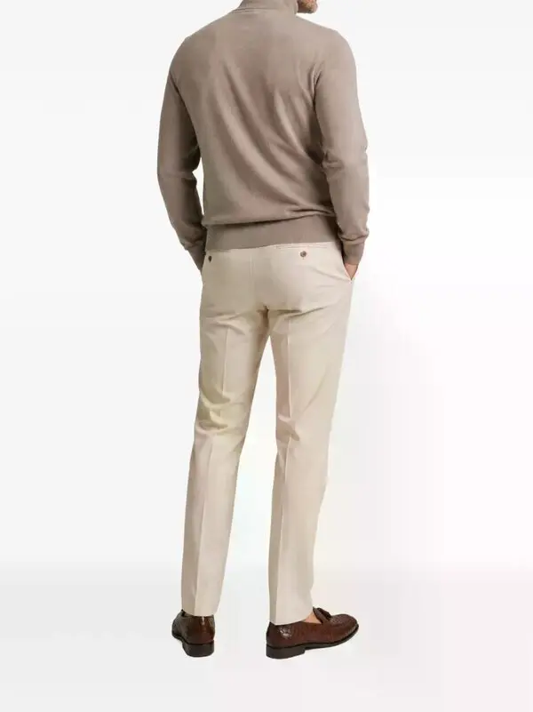 FRANZESE COLLECTION David Beckham Ribbed-knit Turtleneck Sweater - Neutrals
