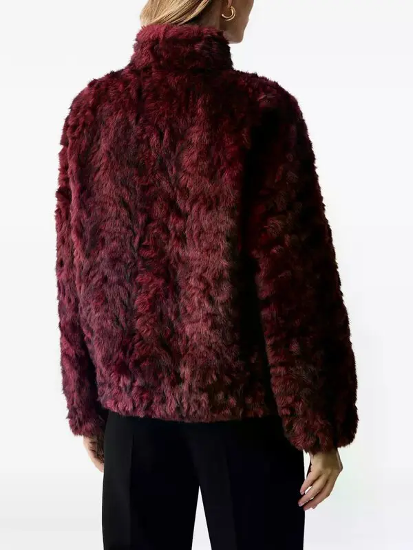 SILVIAN HEACH Faux-fur High-neck Jacket