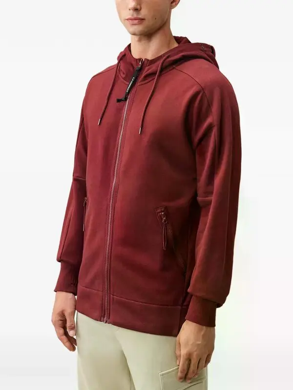 C.P. COMPANY Diagonal Raised Fleece Goggle Zip Sweatshirt