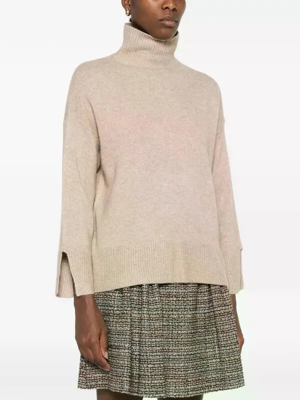 I BLUES Palanca Roll-neck Side-slit Pullover