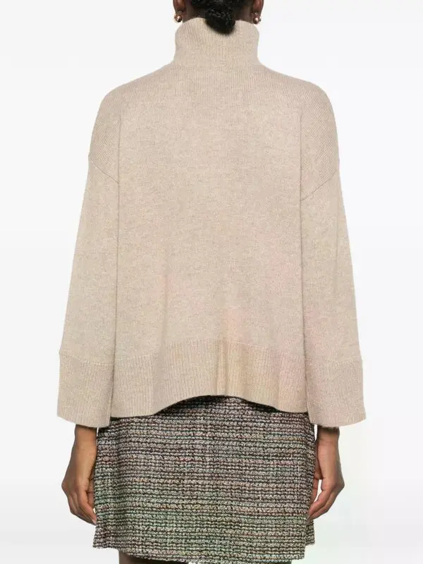 I BLUES Palanca Roll-neck Side-slit Pullover