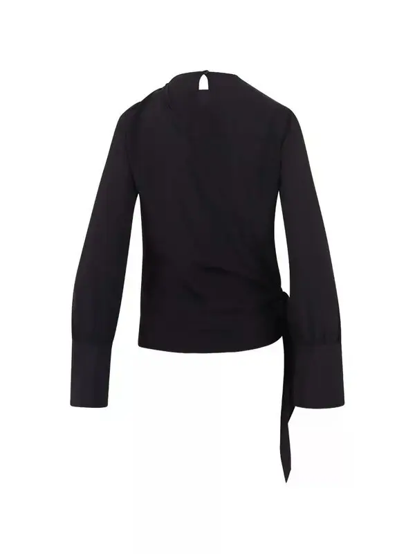 Federica Tosi Wrap-style Long-sleeve Blouse