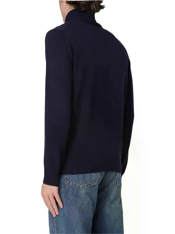 XC Roll-neck Sweater - Blue