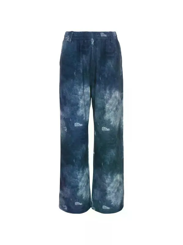 We11Done Faded-effect Distressed Trousers