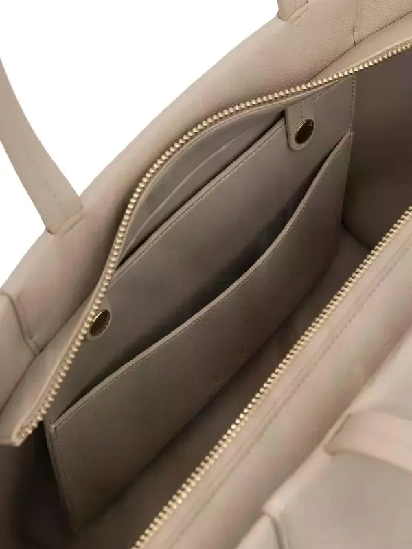 Armani Exchange Logo-plaque Pebbled Tote Bag