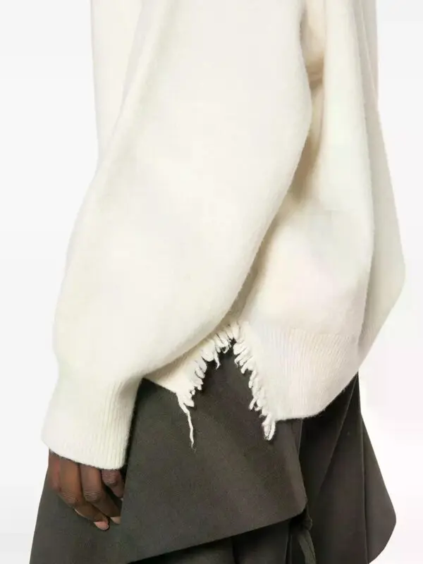 RÓHE Long-sleeve Fringed Sweater