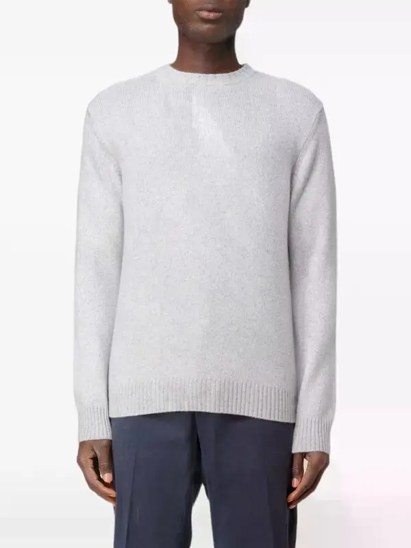 XC Crew-neck Knitted Sweater - Grey