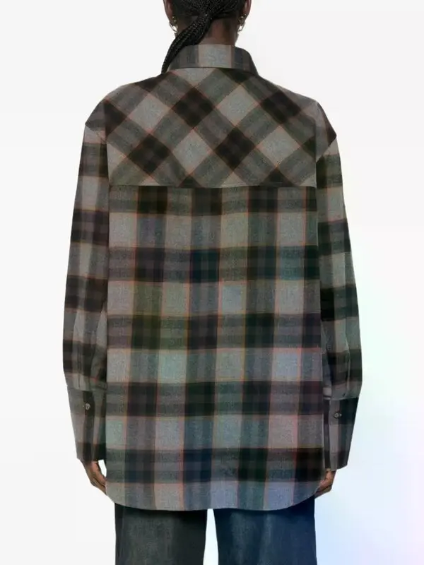 RÓHE Check-print Buttoned Shirt