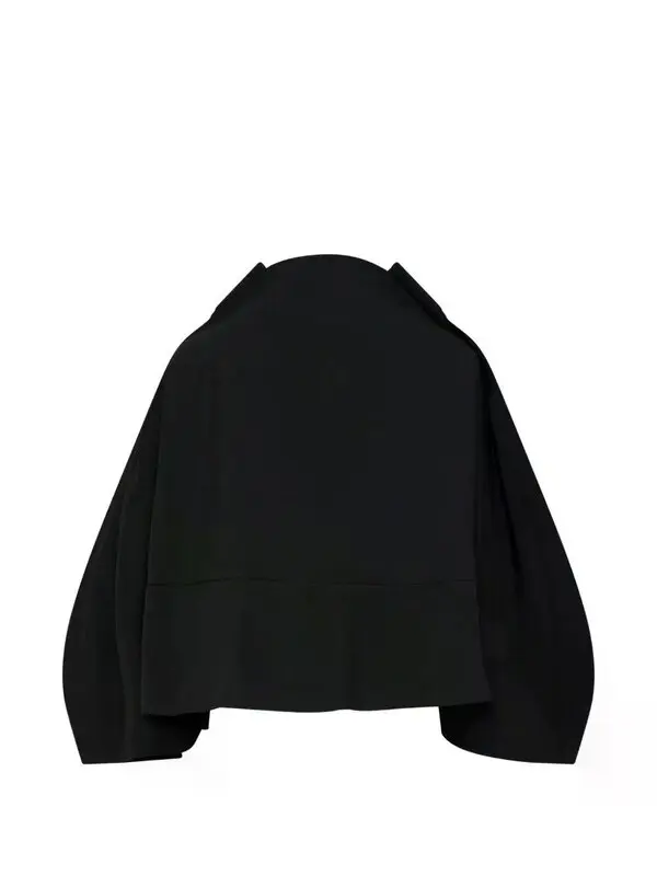 Comme Des Garçons Cropped Balloon-sleeve Wool Jacket