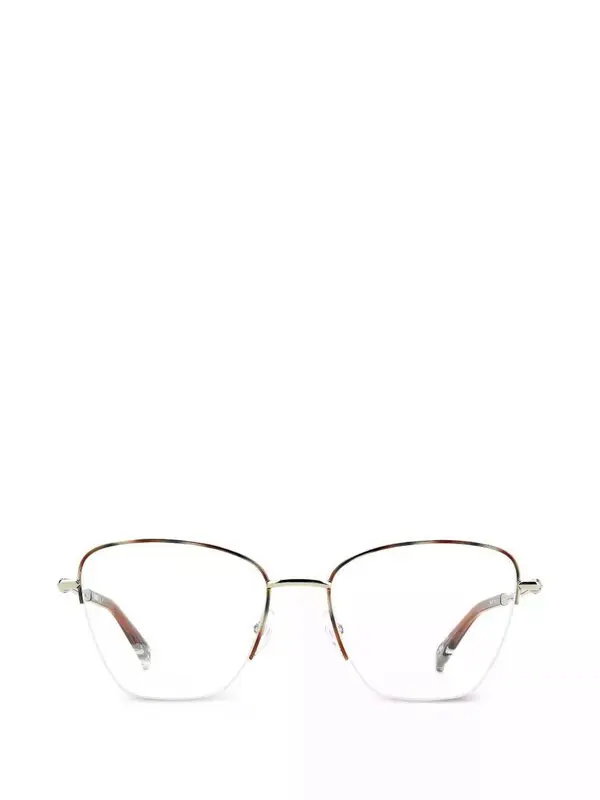 Missoni Geometric-frame Glasses - Brown
