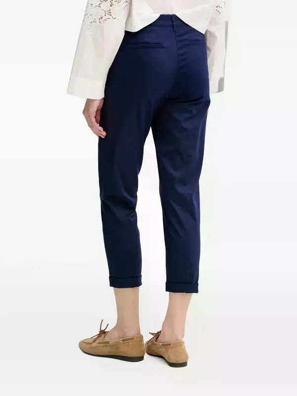Sisley Mid-rise Cropped Trousers