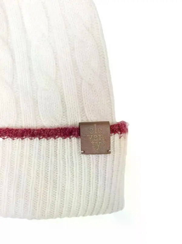 Eleventy Cable-knit Cashmere Beanie Hat