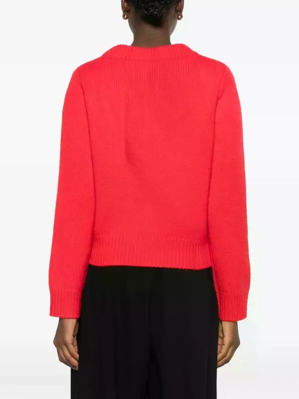 Soft Goat Ribbed V-neck Sweater