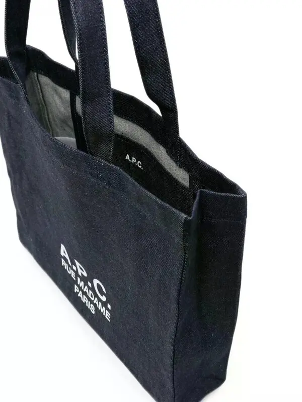 A.p.c. Logo-print Denim Tote Bag
