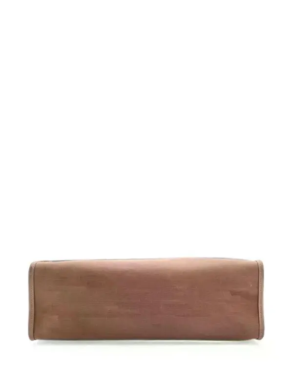 Hermès Herbag Zip Leather And Toile Shoulder Bag