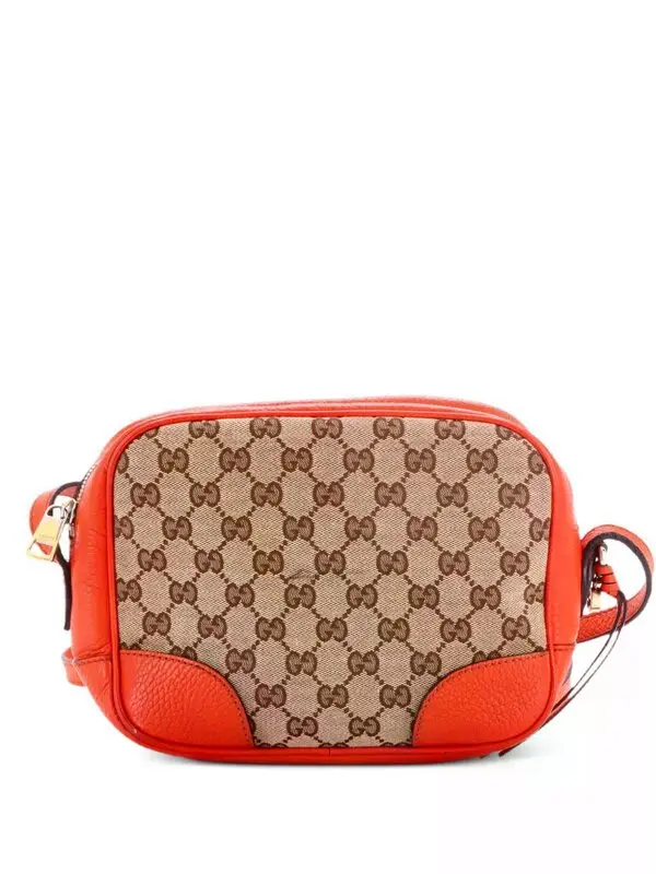 Gucci Bree Disco Gg Canvas With Leather Mini Crossbody Bag