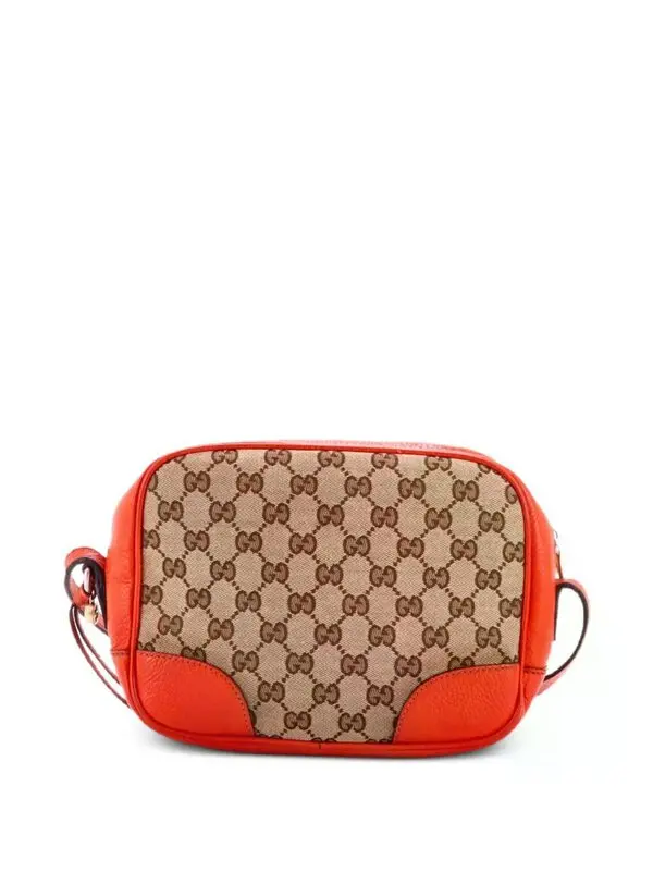 Gucci Bree Disco Gg Canvas With Leather Mini Crossbody Bag
