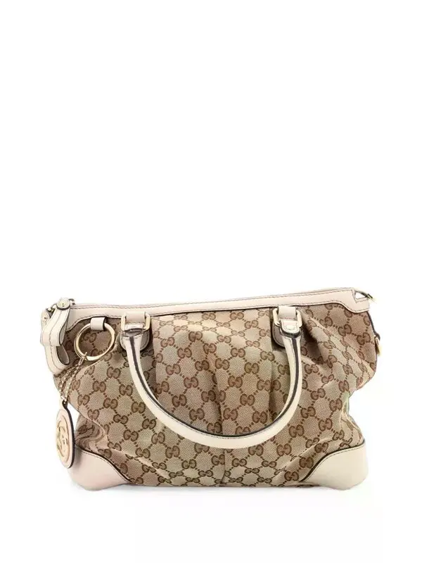 Gucci Sukey Top Handle Monogram Canvas Medium Satchel