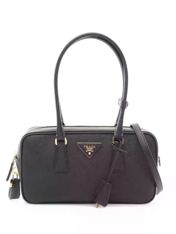 Prada Saffiano Lux Handbag - Black