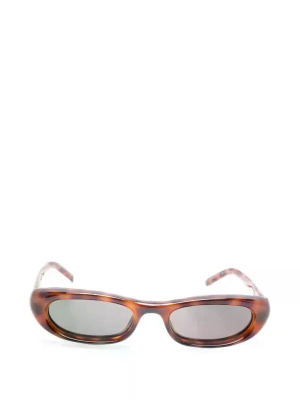 Saint Laurent Shade Plump Oval-frame Sunglasses