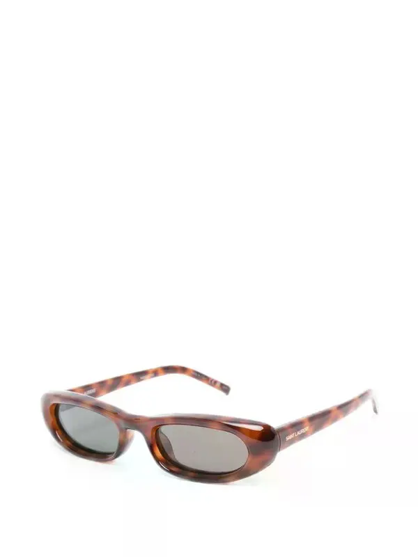 Saint Laurent Shade Plump Oval-frame Sunglasses