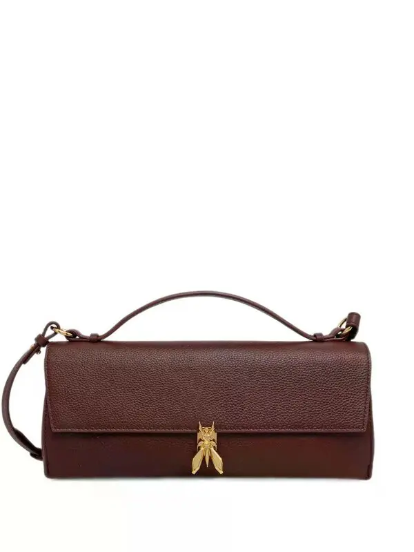 Patrizia Pepe Fly Pebbled-leather Tote Bag - Brown
