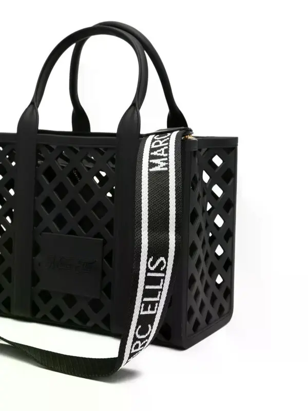MARC ELLIS Cut-out Logo-patch Shoulder Bag