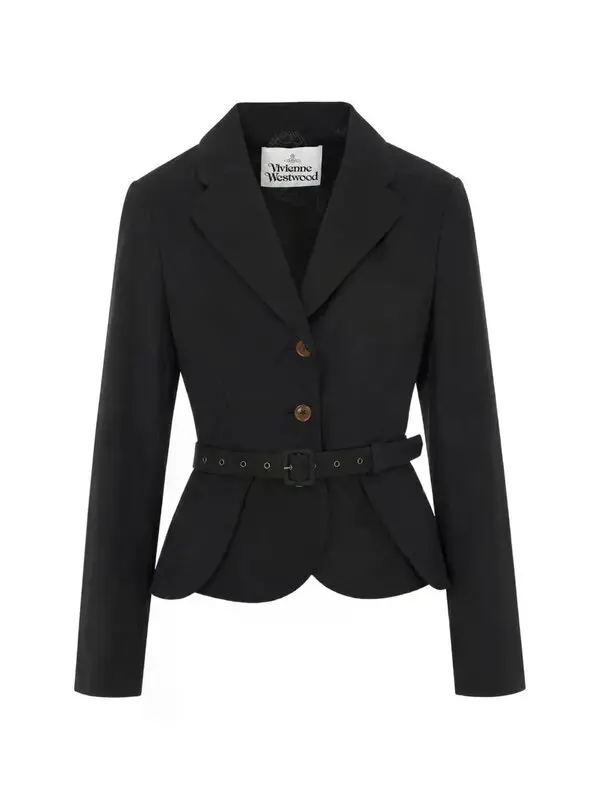 VIVIENNE WESTWOOD Belted Peplum-hem Jacket