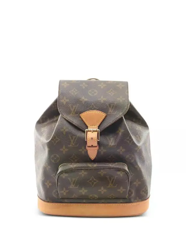 LOUIS VUITTON Montsouris Monogram Canvas Backpack - Brown