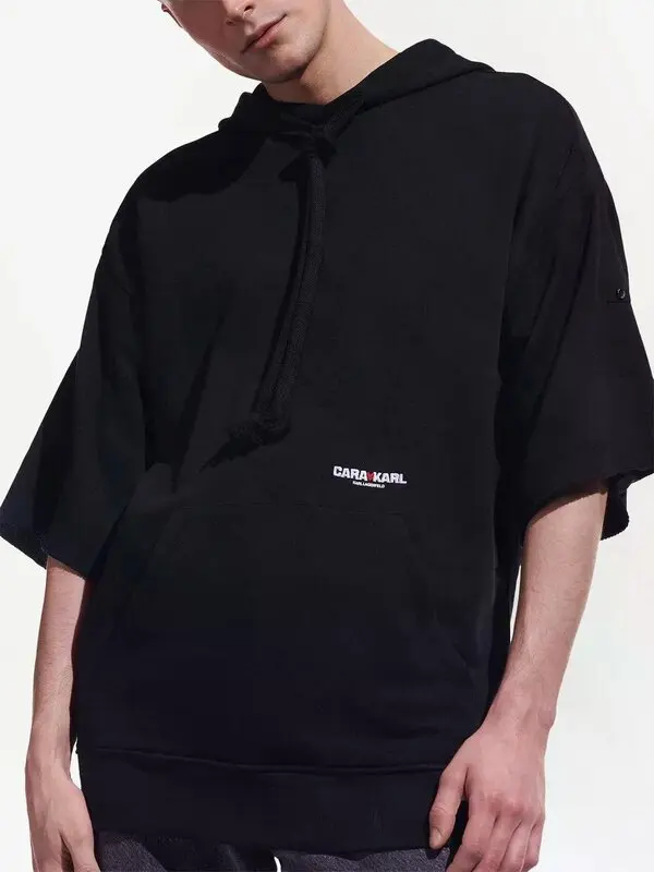 Karl Lagerfeld X Cara Delevingne Logo-print Hoodie