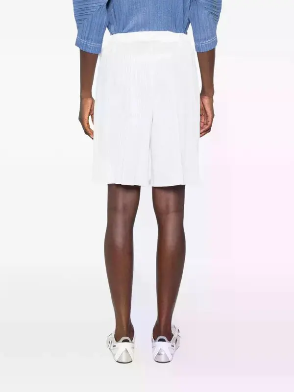 Issey Miyake Pleated Wide-leg Shorts