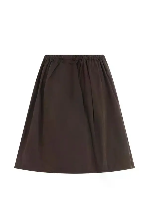 Miu Miu Logo-print Drawstring Midi Skirt