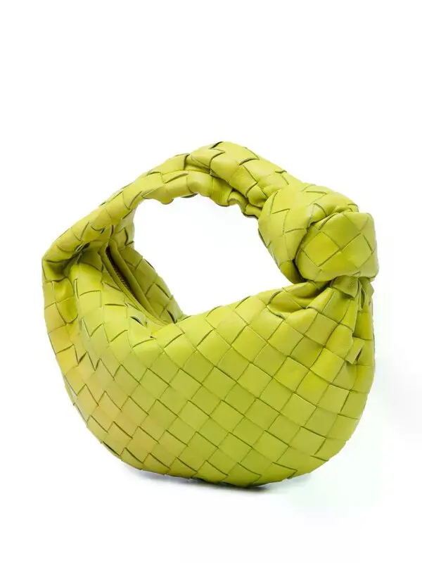 Bottega Veneta Mini Nappa Intrecciato Jodie Hobo Bag - Yellow
