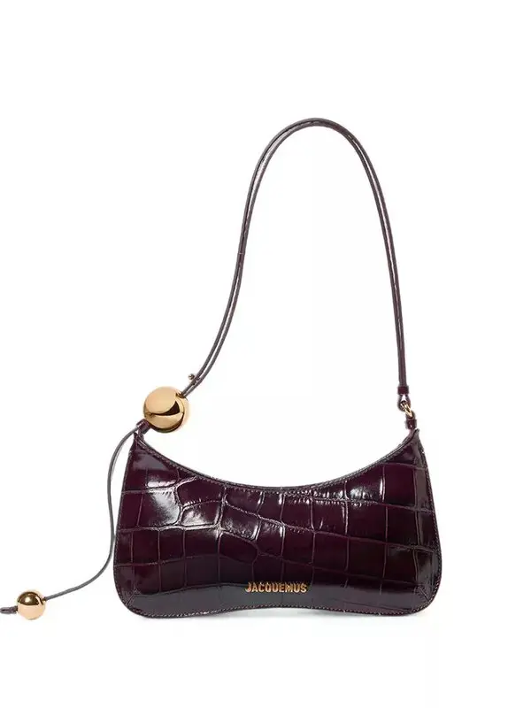 Jacquemus Croc-effect Leather Shoulder Bag