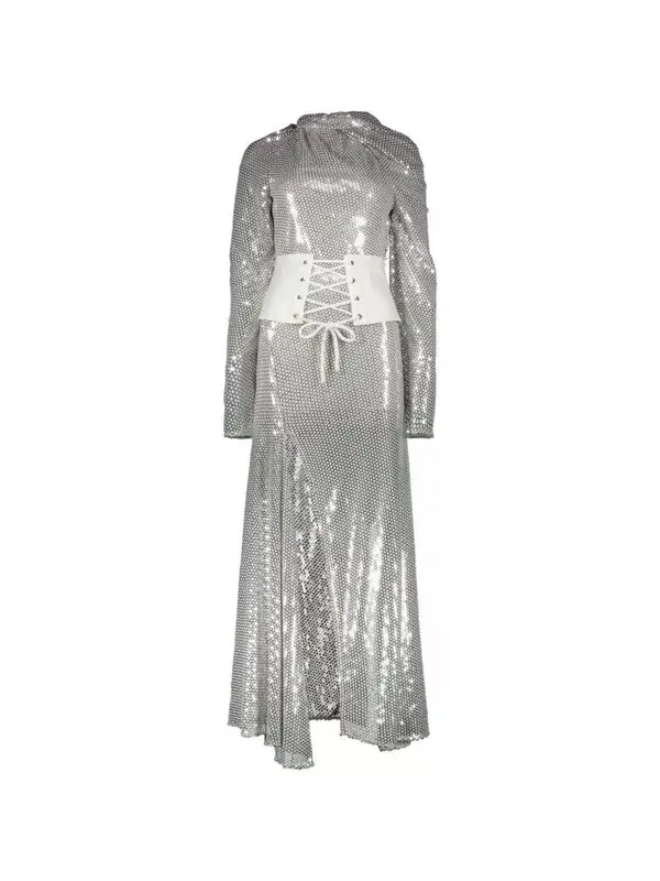 ELLERY Sequin-embellished Corset-style Maxi Dress