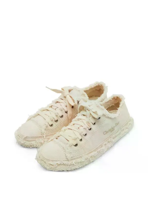 Dior D-blaze Frayed Sneakers