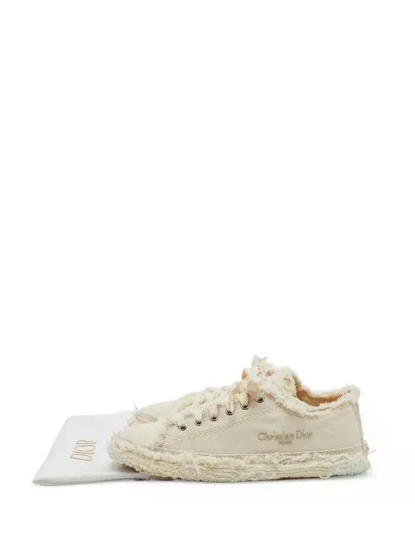 Dior D-blaze Frayed Sneakers