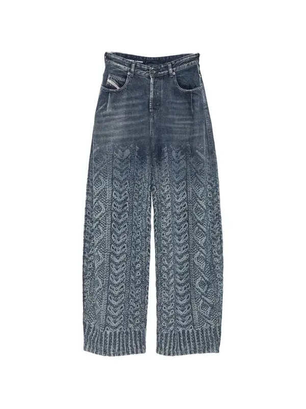 DIESEL® Wide-leg Denim Jeans