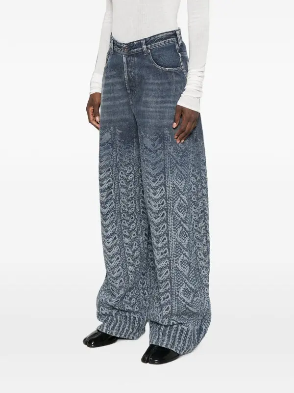 DIESEL® Wide-leg Denim Jeans