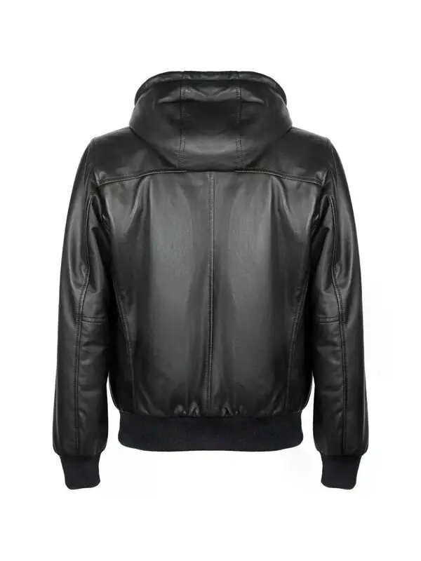 VOLFAGLI FIRENZE Kant Hooded Leather Jacket