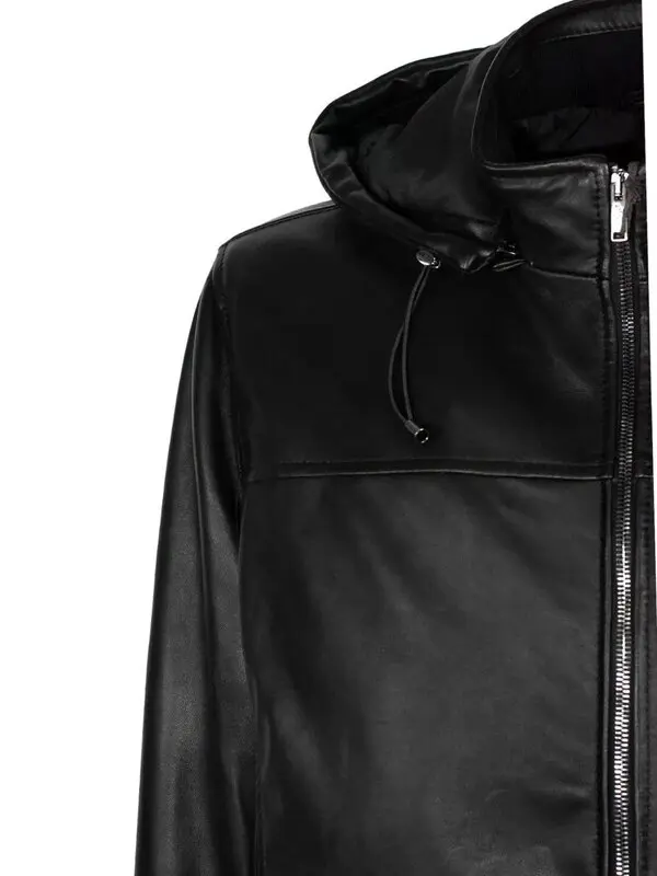 VOLFAGLI FIRENZE Kant Hooded Leather Jacket