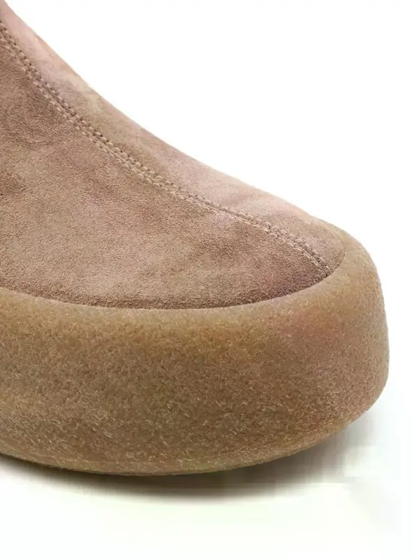 VIC MATIE Stretch Suede Platform Ankle Boots