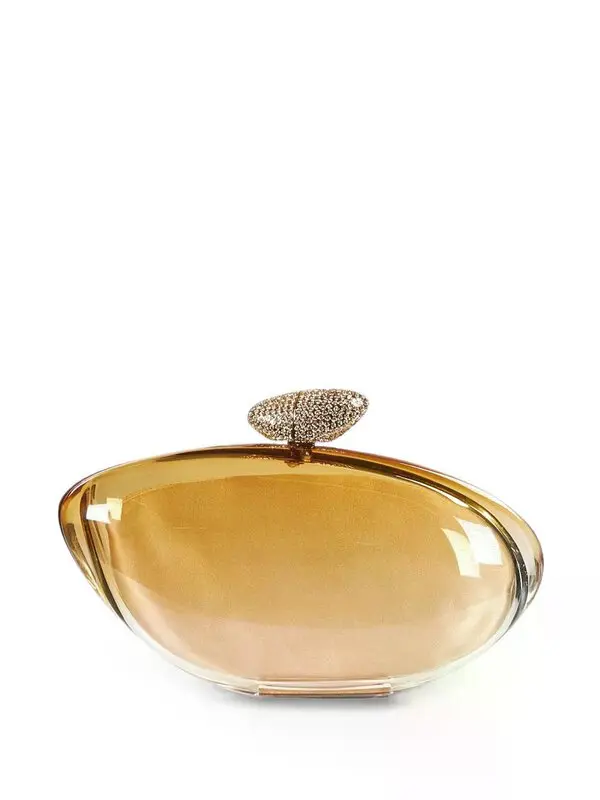 Benedetta Bruzziches Armonia Crystal-embellished Clutch Bag - Gold