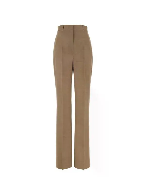 Max Mara Cambusa Wool Trousers - Neutrals