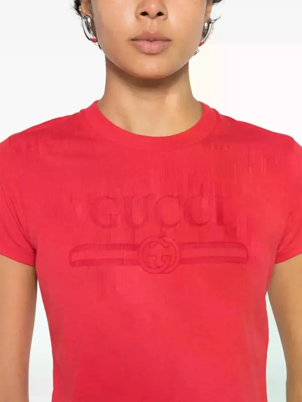 Gucci Logo-print Cropped T-shirt