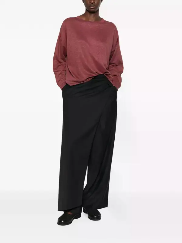 MAISON123 Lisa Contrast-panel Drop-shoulder Top