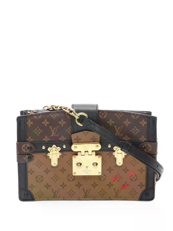 LOUIS VUITTON Monogram Reverse Canvas Trunk Clutch Bag