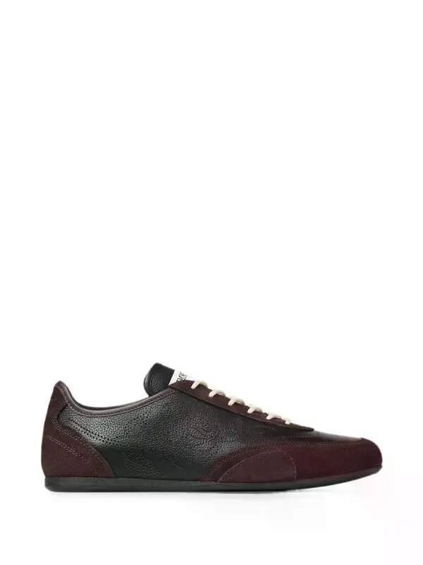 JIMMY CHOO Sunny Leather-mix Low Top Trainers - Black