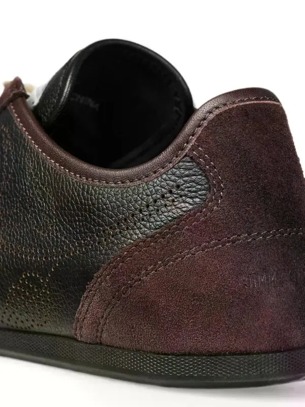 JIMMY CHOO Sunny Leather-mix Low Top Trainers - Black