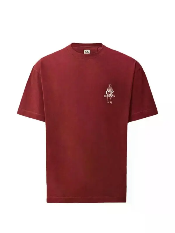 C.P. COMPANY 30/1 Jersey Short-sleeve Comfort-logo T-shirt
